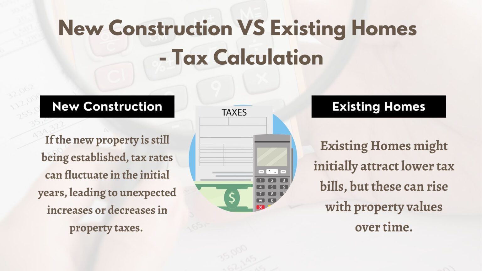 Property Taxes: New Construction vs Existing Homes Guide